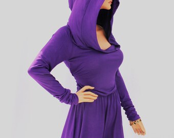 Cowl Neck Hooded dress//Women dress//Women by MIRIMIRIFASHION
