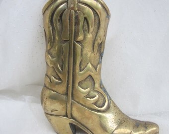 Popular items for brass cowboy boot on Etsy