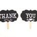 THANK YOU Photo Prop Photo Booth Props Set of 2 Thank You Sign