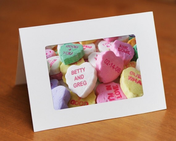 Personalized Sweethearts FRAMABLE Photo Folded Card with