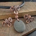 Solid Copper Bails Handmade Bail Made to Order Copper Swirl