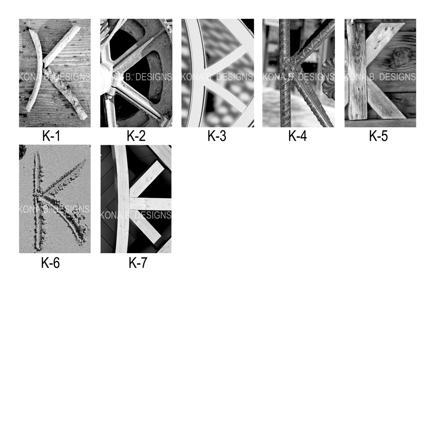 Letter K Alphabet Photography 4x6 Photo by KonaBDesigns