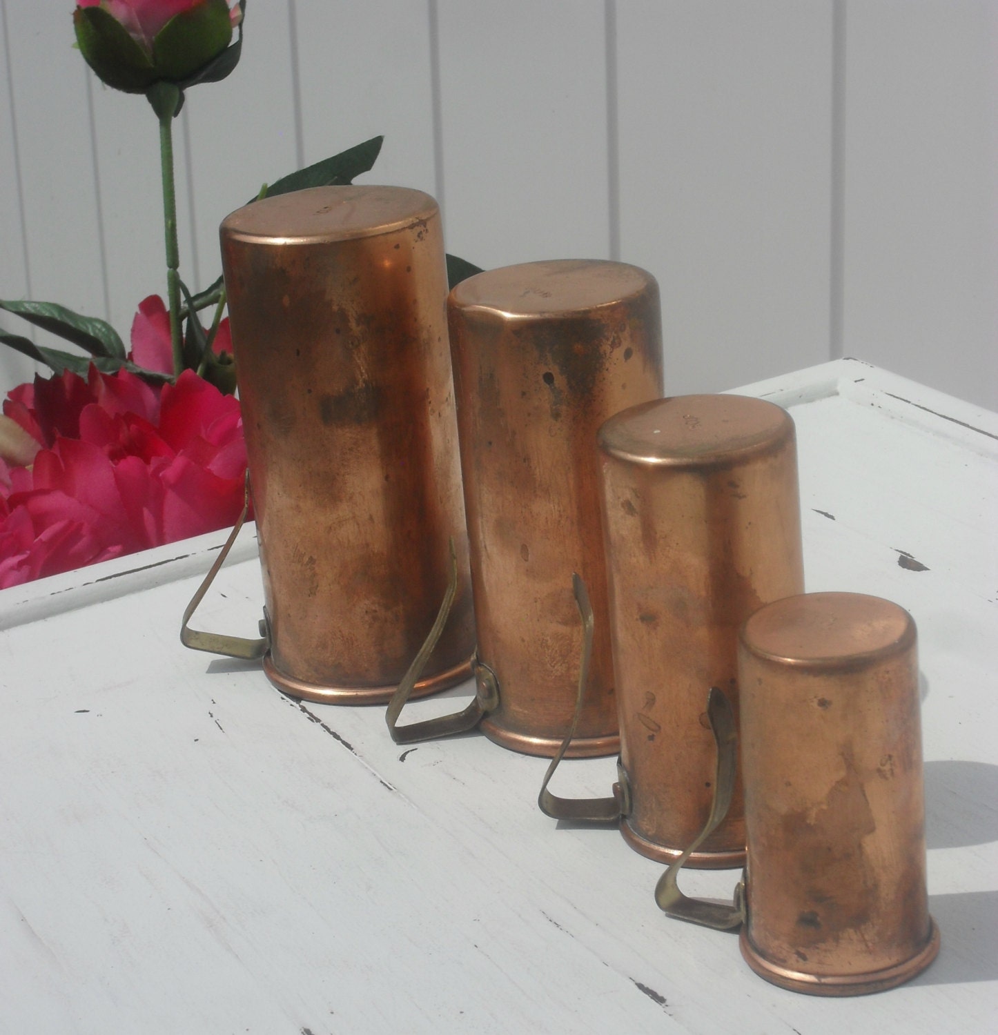 RUSTIC VintageFrench Kitchen MEASURING Cups Solid