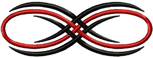 Tribal Infinity Symbol Instant Download embroidery design