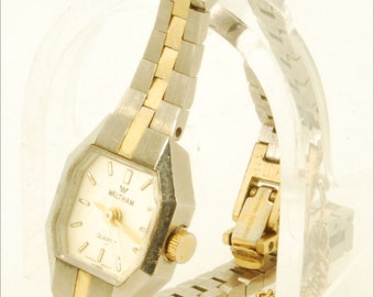 Suizo vintage quartz wrist watch oversized gold-toned by pmtime