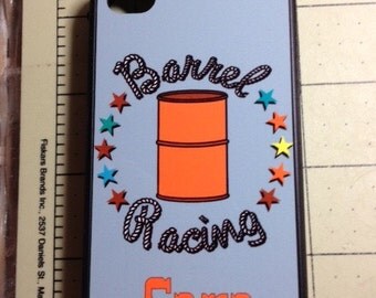 Rubber Custom Case With Your Name iphone 4 4S and 5 case Western Barrel ...