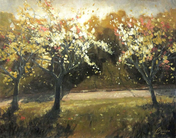 Original oil painting Spring is Coming beautiful