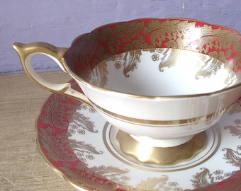 Popular items for red tea set on Etsy