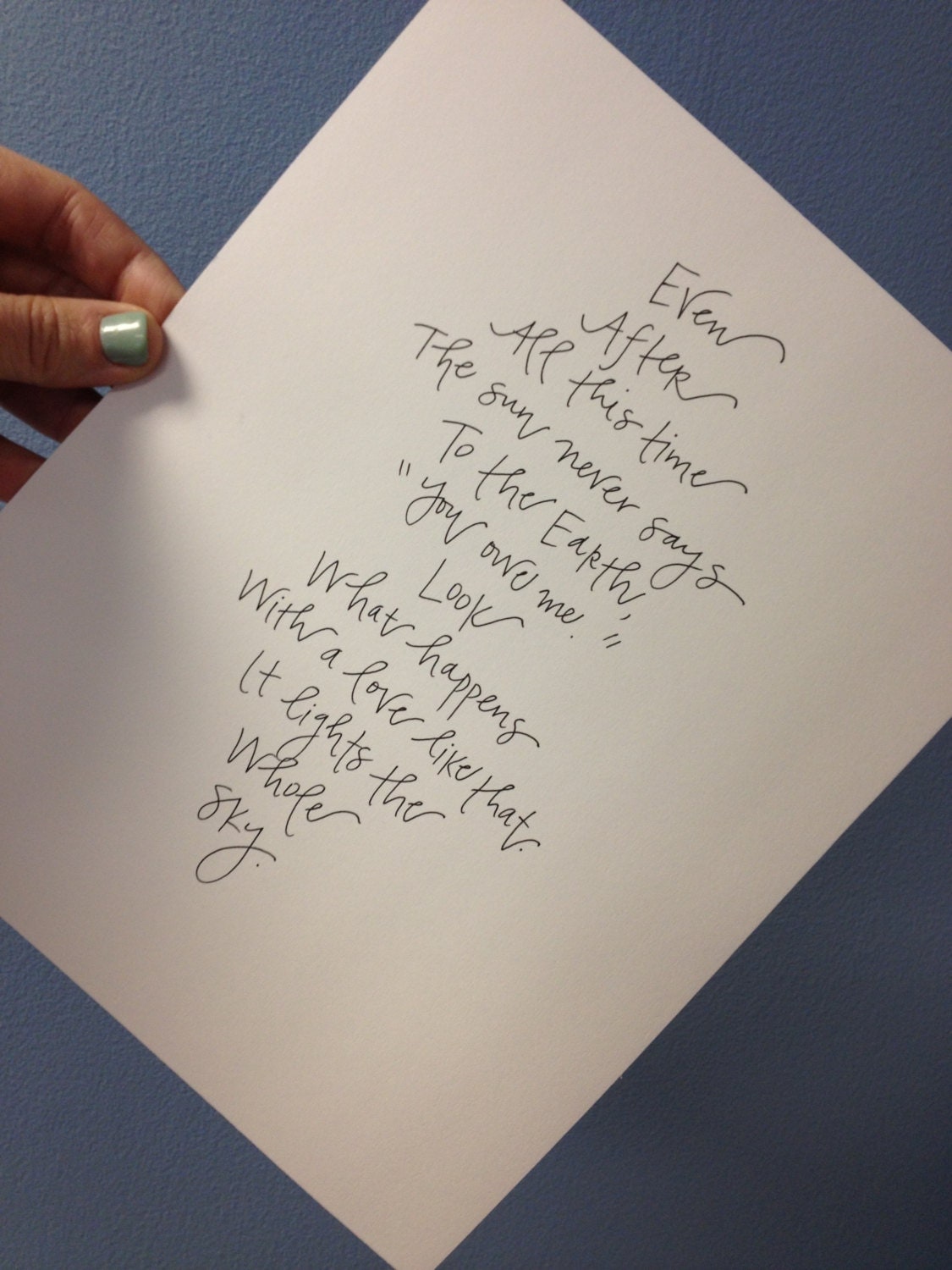 Custom Hand Lettering by heartcommajenna on Etsy