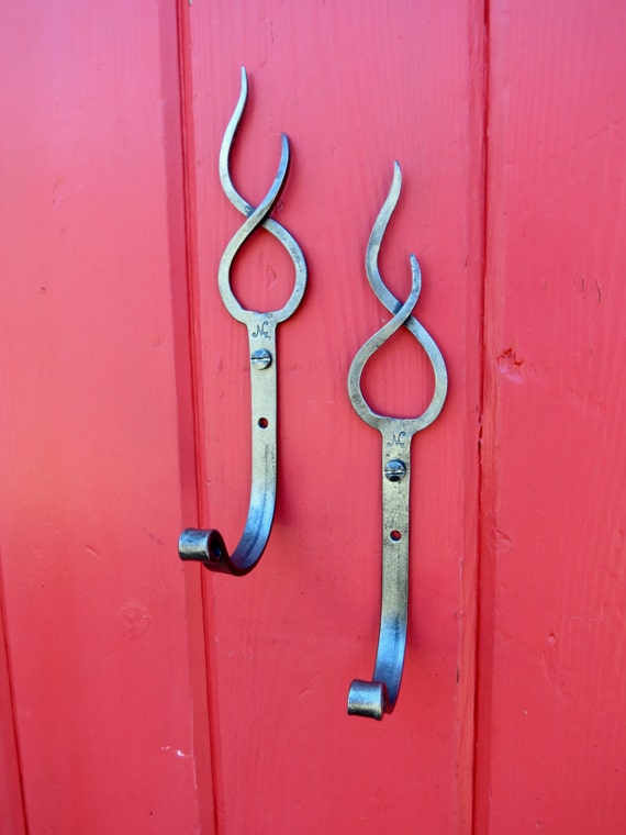 FIRE HOOK Hand Forged and signed by Blacksmith Naz