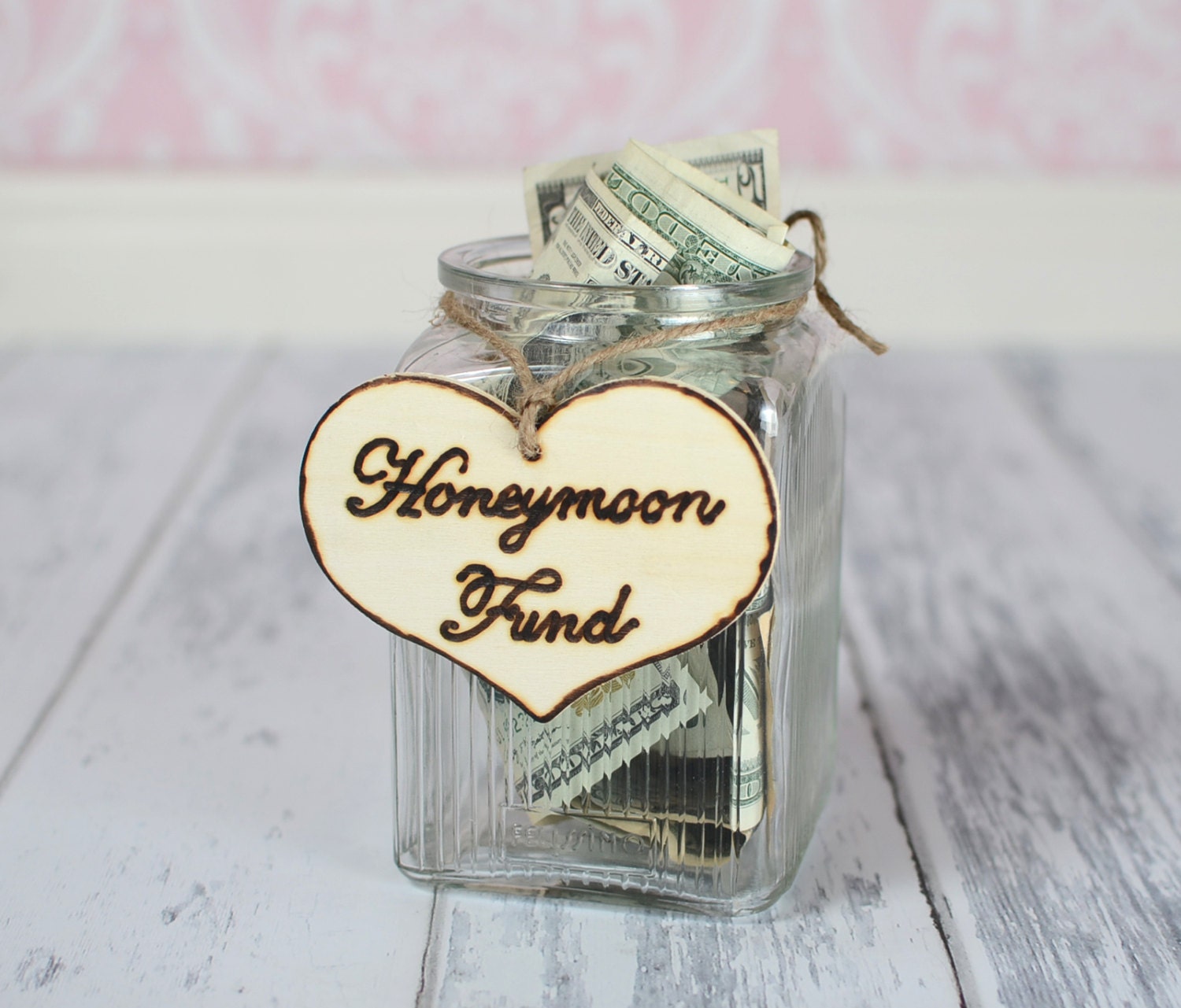Rustic Wedding Honeymoon Fund Sign for Your