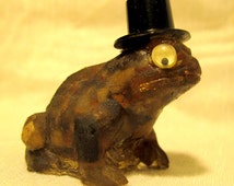 Popular items for frog with top hat on Etsy