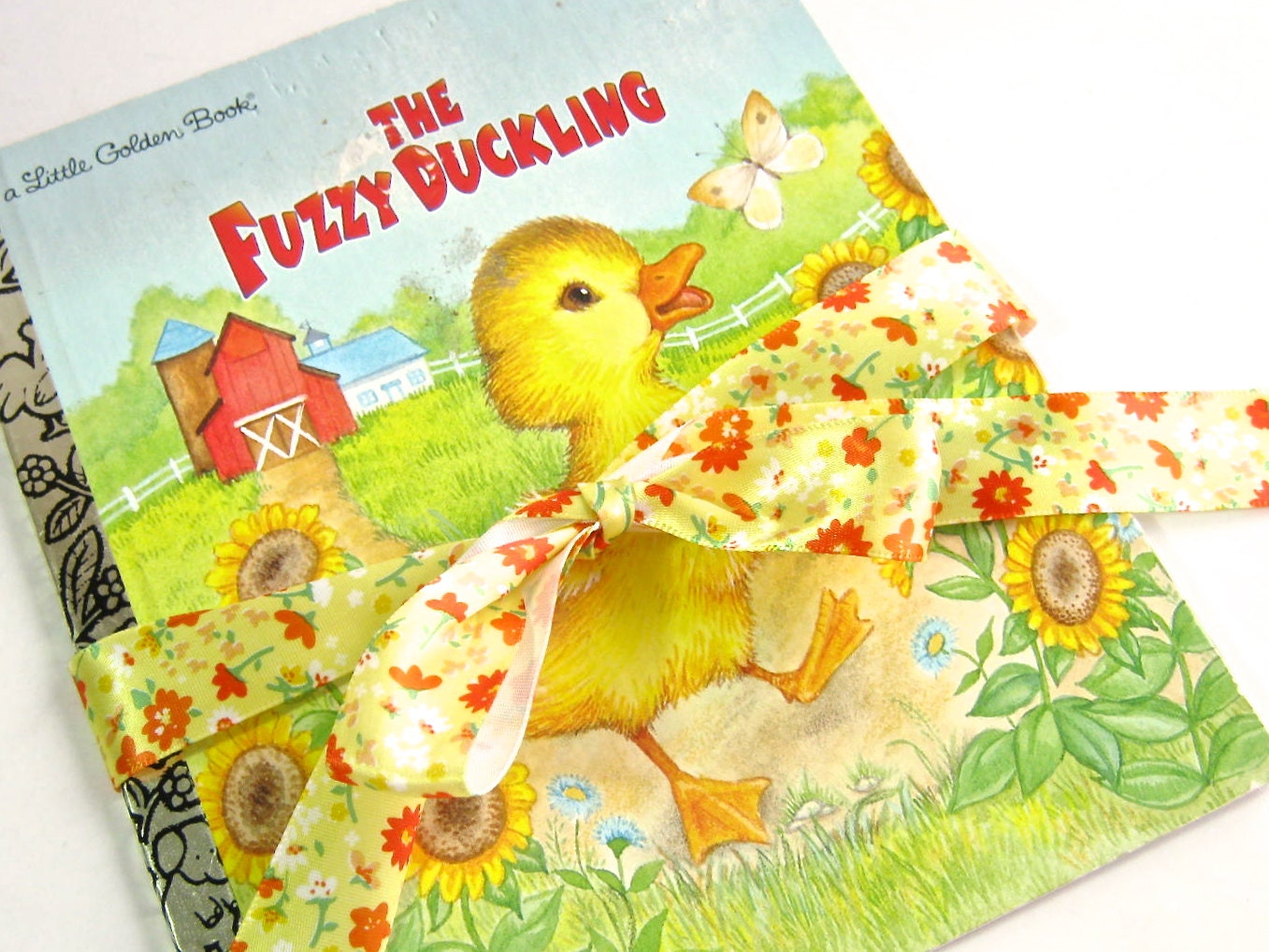Vintage Fuzzy Duckling Little Golden Book Illustrated