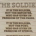 8x10 The Soldier Poem Army Custom Wood Picture Mat Insert for