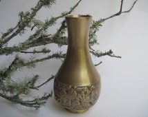 Popular items for small brass vase on Etsy