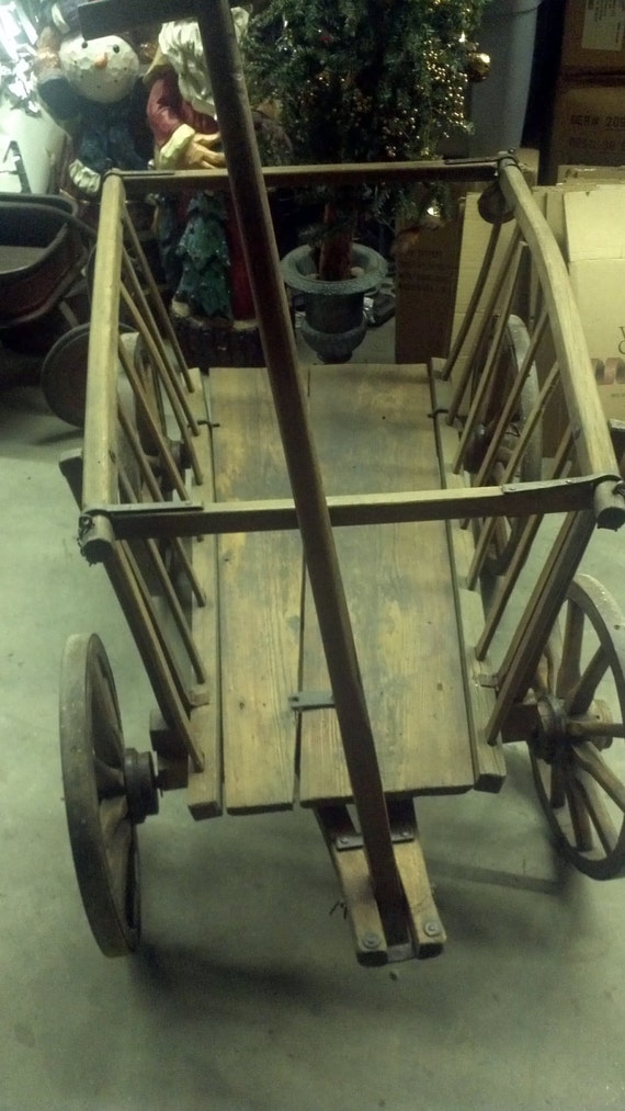 Antique Goat Potato Wagon Cart by kywan on Etsy