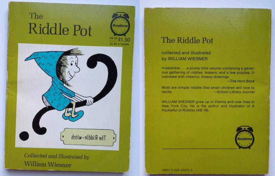 The Riddle Pot collected and illustrated by William Wiesner