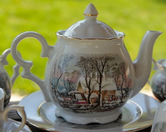 1970s Vintage Avon Tea Set