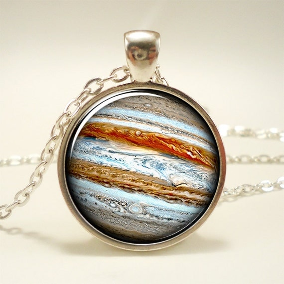 Jupiter Necklace Planet Pendant Universe Galaxy Science