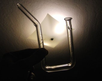 Unique glass pipe made in the scientific style