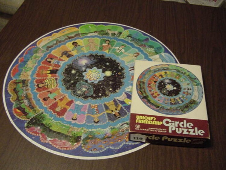 Vintage UNICEF Puzzle Friendship Circle Jigsaw by RetroRoscoe