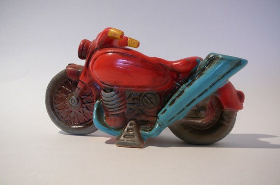 Motorcycle Planter Inarco Japan by RandomGoodsVintage on Etsy