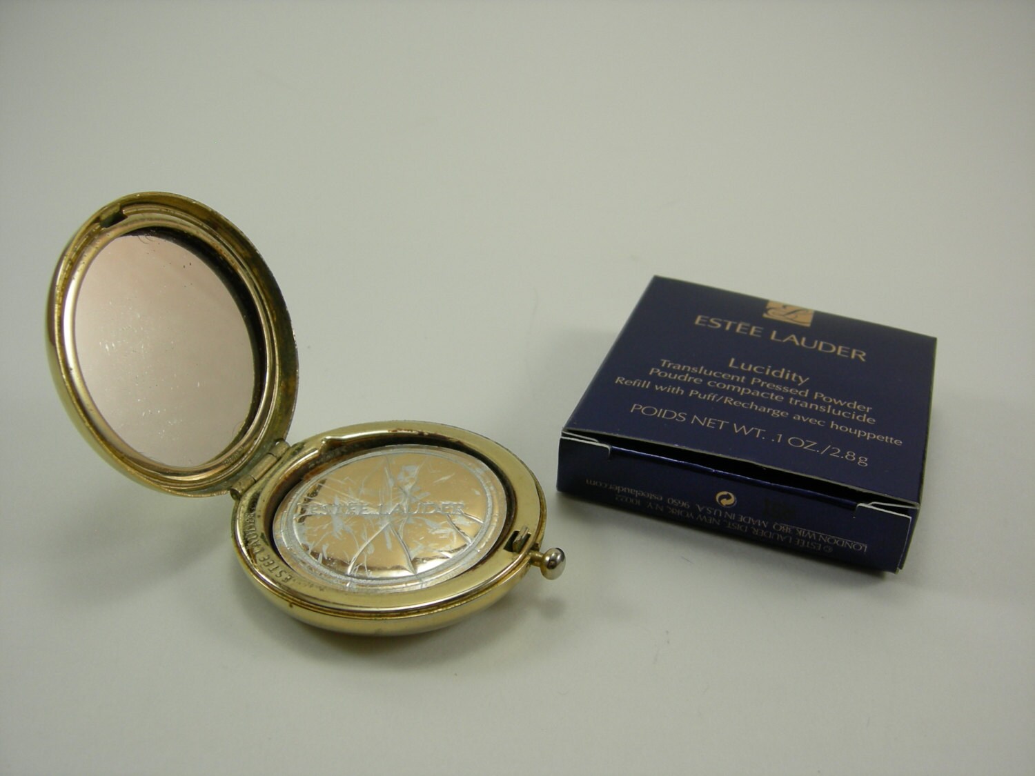 Vintage Estee Lauder Lucidity Powder Compact with New Lucidity