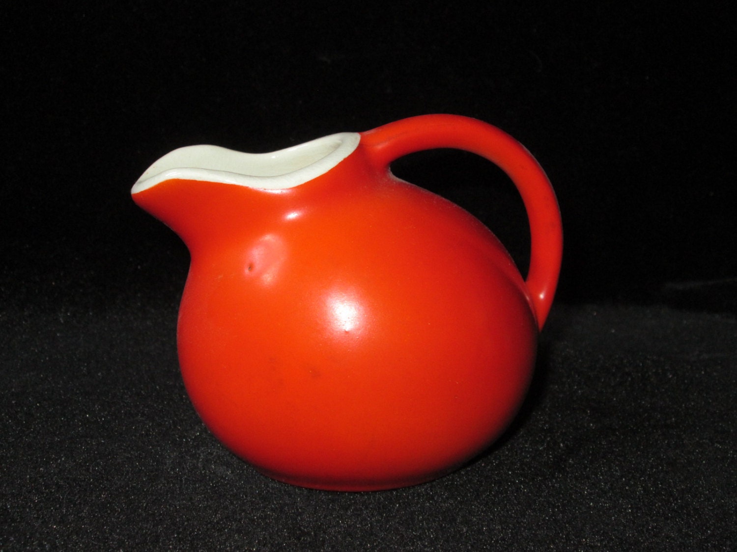 Cameron Clay Products/Cronin China Sevilla Pottery Orange Red Ball ...