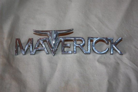 Vintage Ford Maverick Emblem Automobilia Classic Car Emblem Ford ...