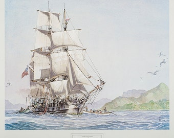 Sloop PROVIDENCE John Paul Jones pursued by HM frigate SOLEBY