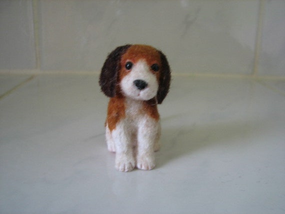 cute Polymer clay Miniature dog puppy OOAK by Pippibaerenbande