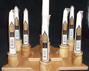 Wooden menorah | Etsy