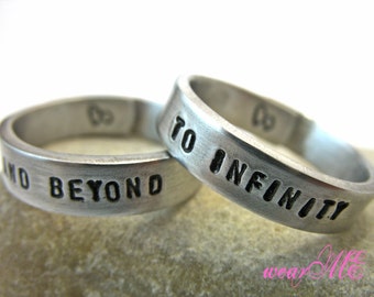 Couple infinity ring | Etsy