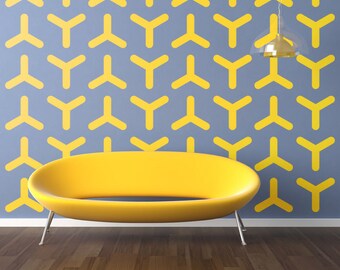 Geometric wall decal | Etsy