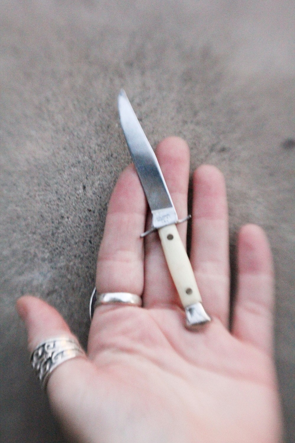 Vintage 50's Colonial Single Blade Fixed Miniature Bowie