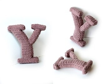 HOME Crochet Pattern 3D Alphabet Crochet by VliegendeHollander
