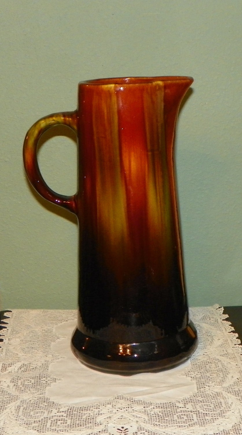 Antique TANKARD Peter & Reeds PITCHER Tankard Blended Glaze pottery ...