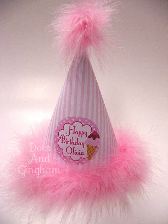 Items similar to Ice Cream Party Hat - Printable Party Hat - Printable ...
