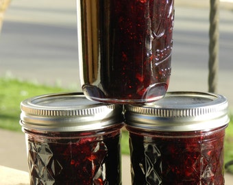 Raspberry and Peach Jam by IddellDewGardens on Etsy