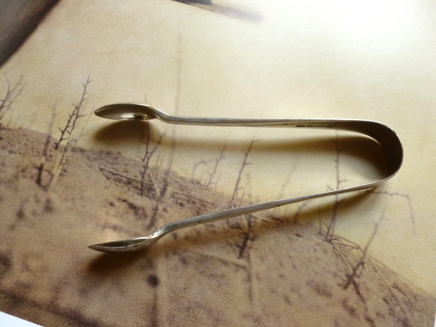 Vintage Hallmark Atkin Brothers Silver plated Sugar Tongs. Antique ...