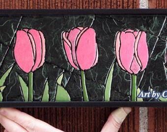 First Run Paper Tile Mosaic Large Original Art Unique