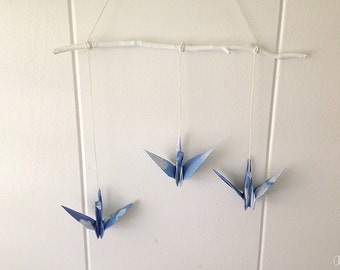 Clouds Origami mobile - Home decoration Wall decor Anniversary gift ...