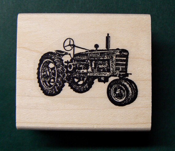 Farm tractor rubber stamp WM P14