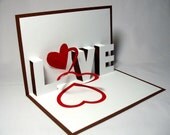 Items similar to Spiral Love Pop Up Card on Etsy