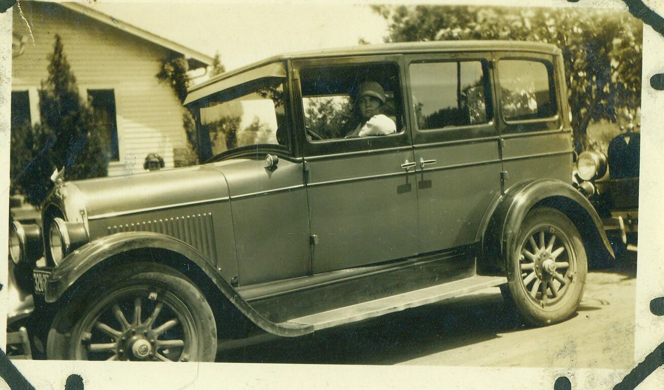 1920s Chrysler Woman Driver Classic Car Auto by AlaskaVintage