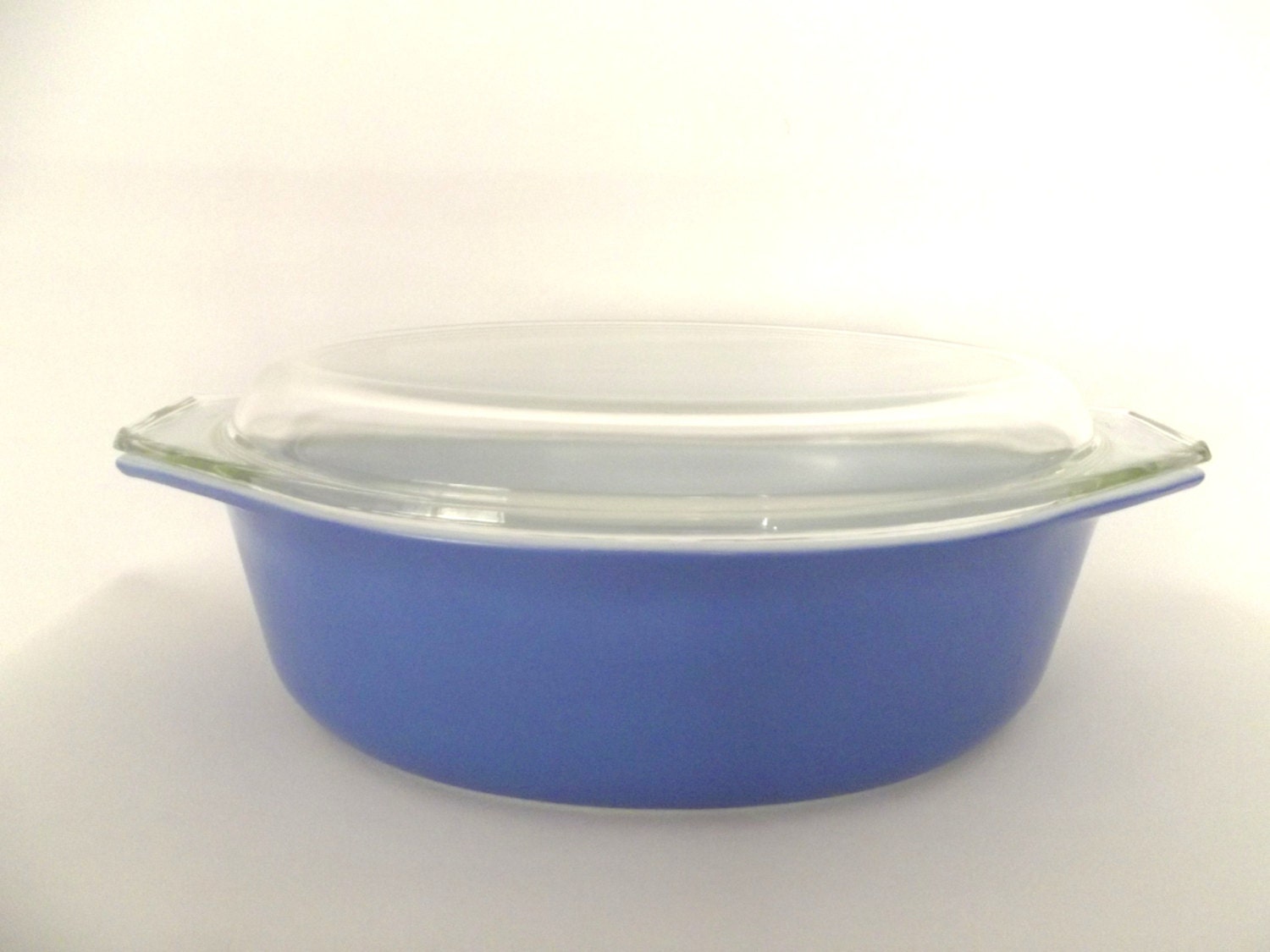 Vintage 1950s 1960s Pyrex Ovenware 2 1/2 QT Bright Blue