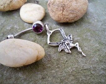 body jewelry black and silver sword belly button ring by sindys