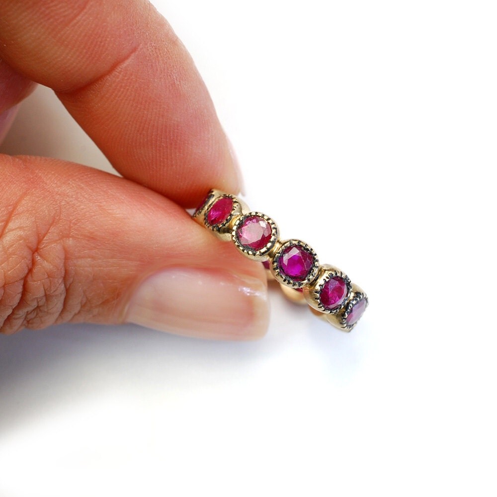 Wedding Band Eternity Band Ruby Ring Ruby Eternity Band