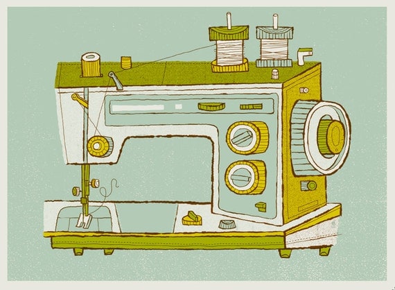 Sewing Machine art print