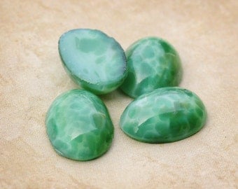 18x13mm Oval Pearlized Pearl Cabochons Cabs with by BeadsHappen